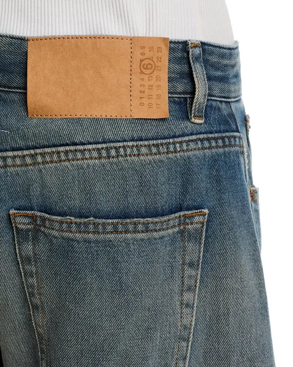 MAISON MARGIELA Low Rise Wide Jeans
