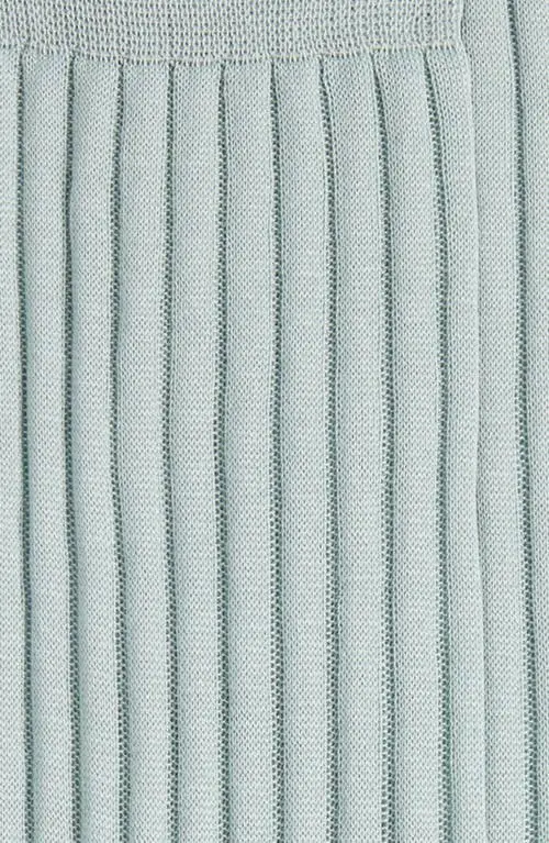 Canali Ribbed Cotton Dress Socks - Green