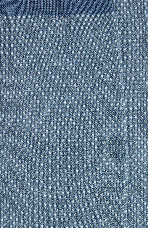 Canali Bird's Eye Jacquard Cotton Dress Socks