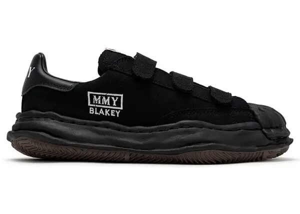 Mihara Yasuhiro Blakey Og Sole Canvas Low Triplein Sneakers - Black