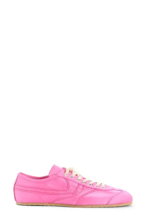 Dries Van Noten Slim Satin Sneakers - 304 Fuschia