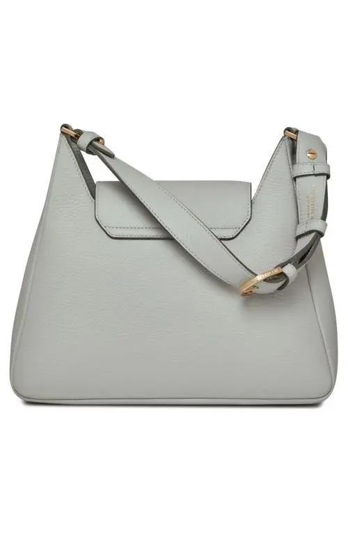 Strathberry Multrees Leather Hobo Bag - Marble Grey