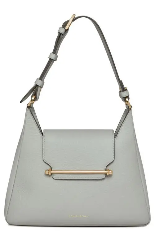 Strathberry Multrees Leather Hobo Bag - Marble Grey