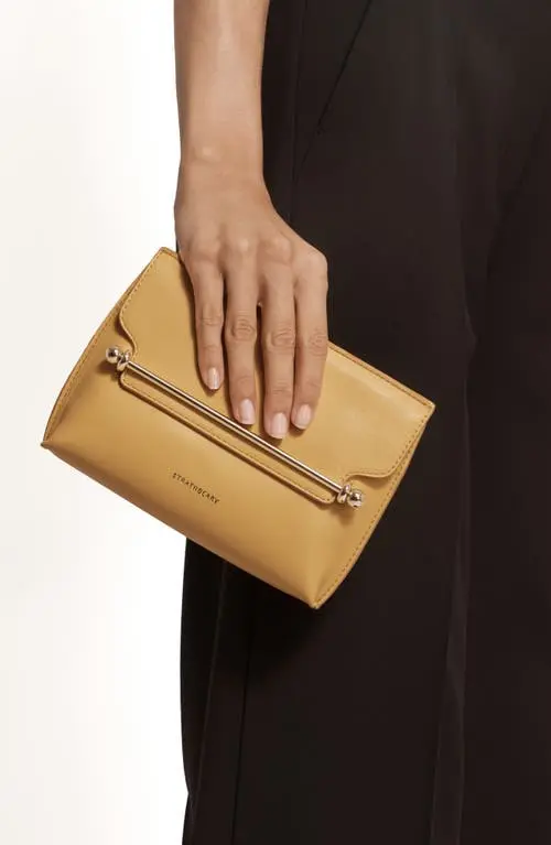 Strathberry Mini Stylist Leather Crossbody Bag - Brulee