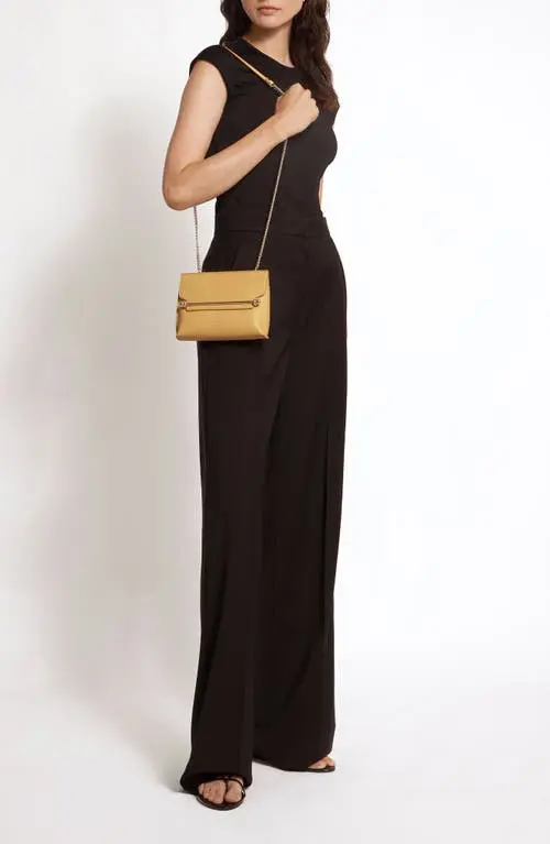 Strathberry Mini Stylist Leather Crossbody Bag - Brulee