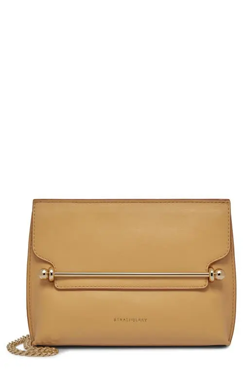 Strathberry Mini Stylist Leather Crossbody Bag - Brulee