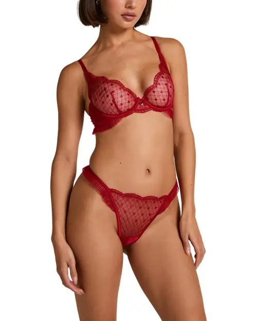 Hunkemoller Cordelie Non-padded Underwired Bra - Chili Pepper