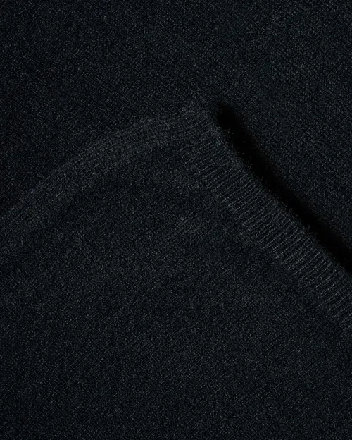 MONTICELLI CASHMERE Cashmere Long Poncho - Black