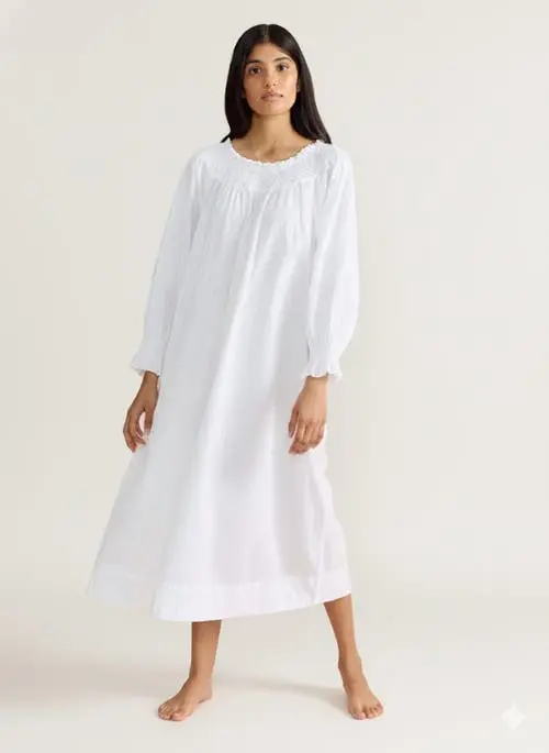 IF ONLY IF Georgie Nightdress - White