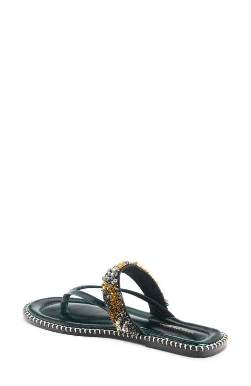 Dries Van Noten Sequin Embellished Slide Sandal