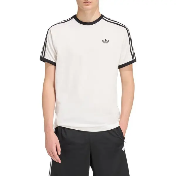 Adidas 3-stripes Cotton T-shirt - Cloud White