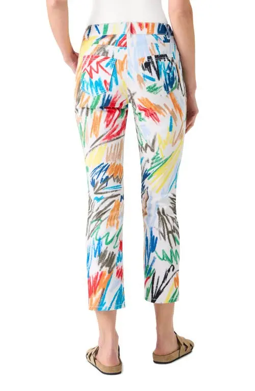 Akris Maru Scribble Print Ankle Jeans