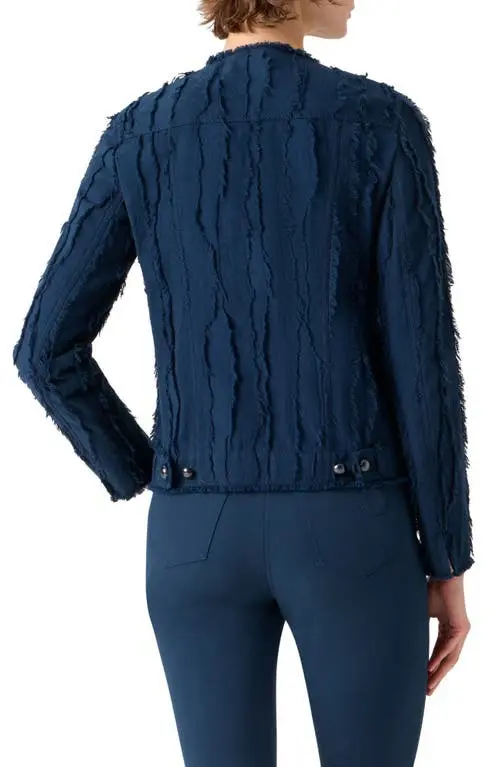 Akris Fringe Jacquard Jacket
