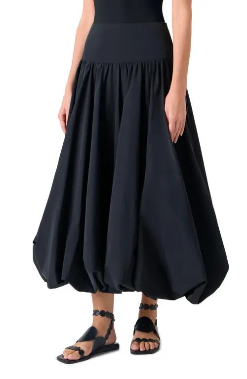 Akris Techno Taffeta Balloon Hem Skirt