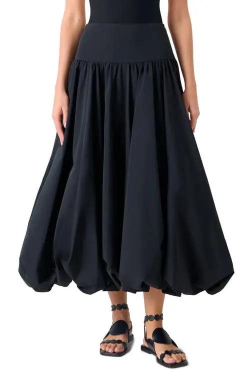 Akris Techno Taffeta Balloon Hem Skirt