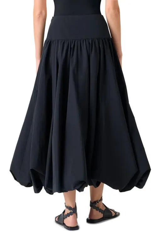 Akris Techno Taffeta Balloon Hem Skirt