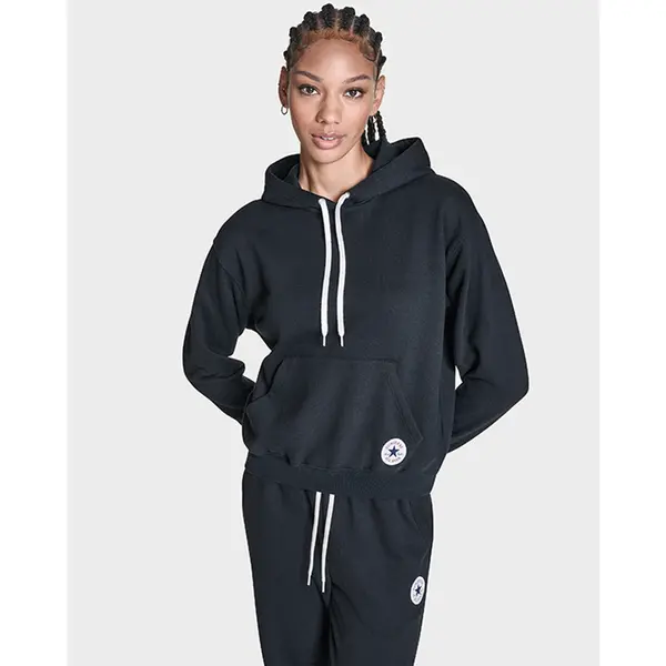 CONVERSE Chuck Taylor Patch French Terry Pullover Hoodie - Converse Black