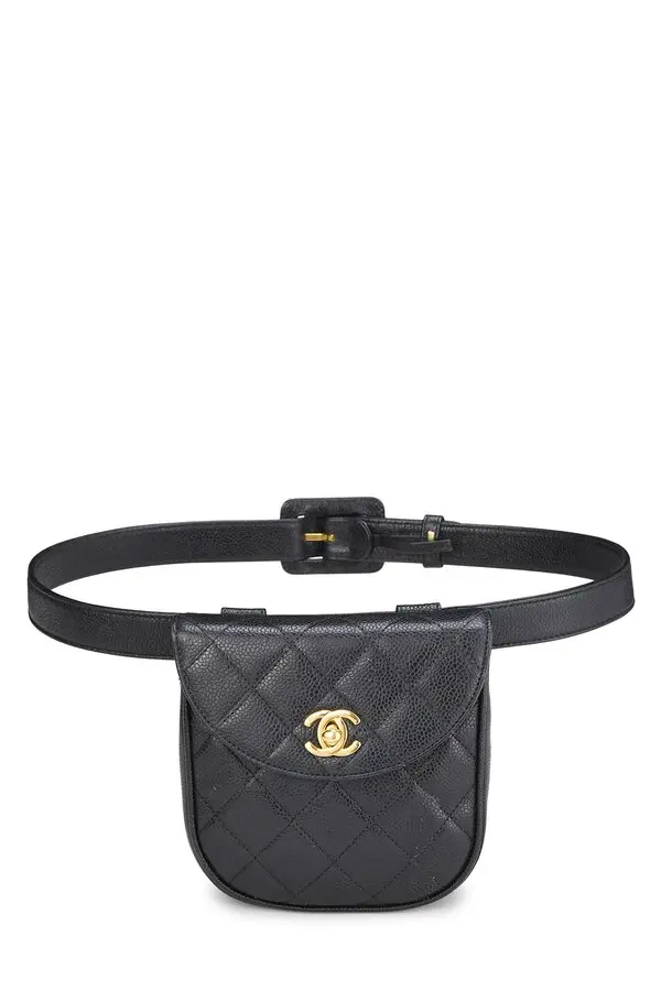 Chanel Quilted Caviar Leather Belt Bag