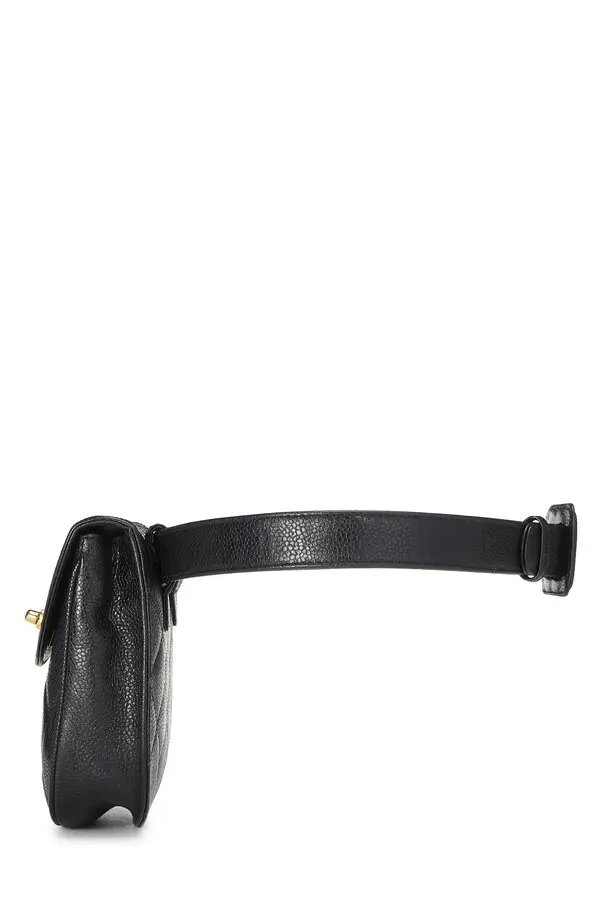 Chanel Quilted Caviar Leather Belt Bag