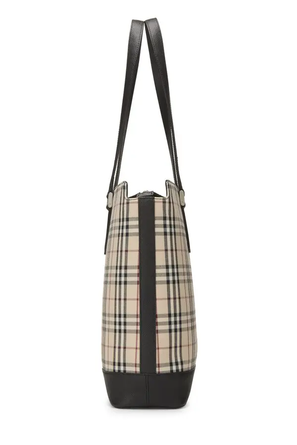 Burberry House Check Jacquard Zip Tote