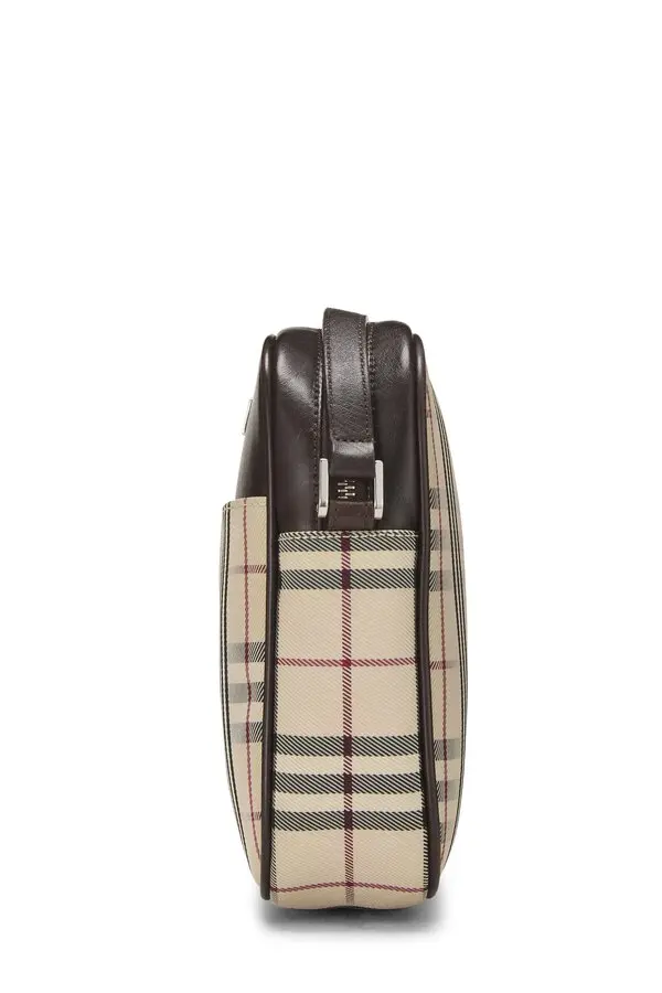 Burberry House Check Vertical Camera Bag - Beige