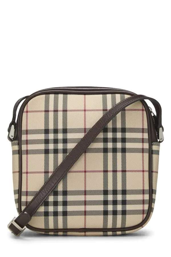 Burberry House Check Vertical Camera Bag - Beige
