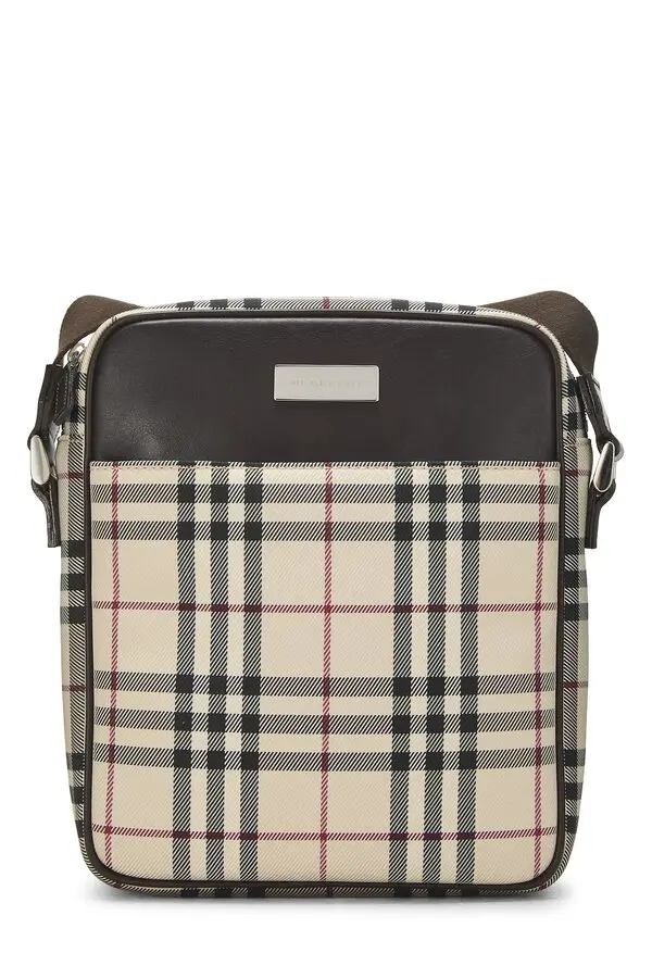 Burberry House Check Vertical Camera Bag - Beige
