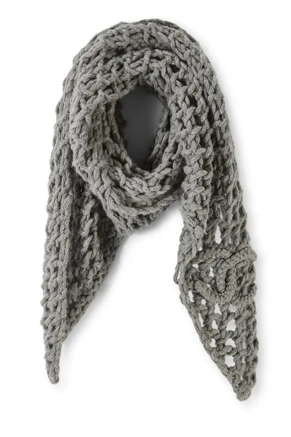 Chanel Cashmere Shawl - Grey