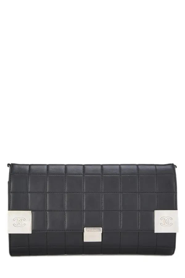 Chanel Lambskin Chocolate Bar Clutch