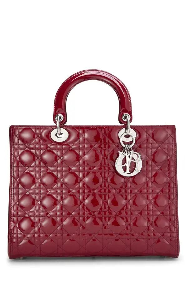 Dior Cannage Quilted Lady - Red