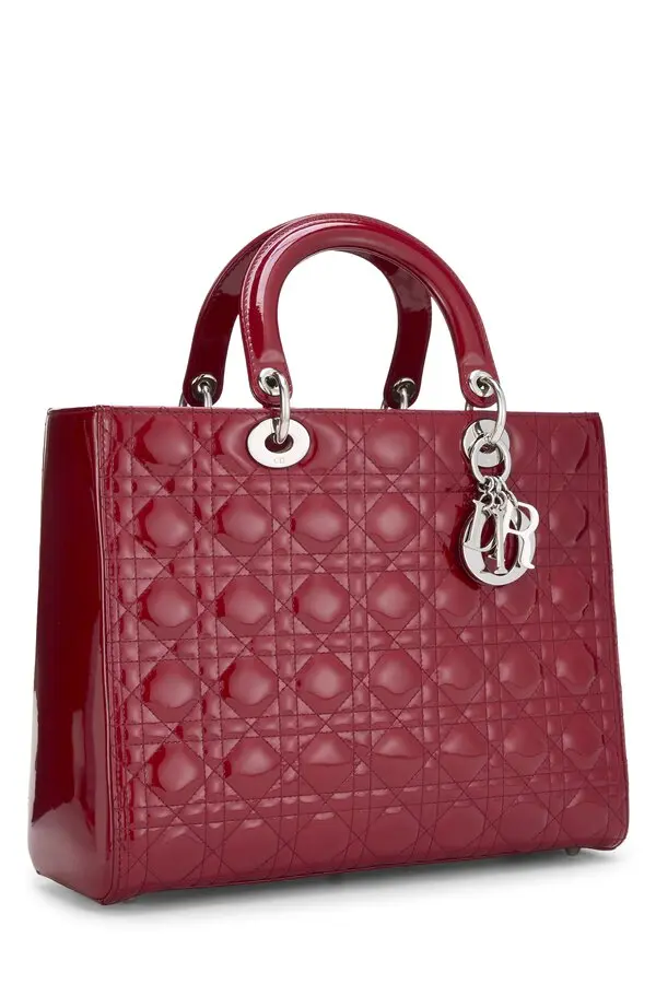 Dior Cannage Quilted Lady - Red