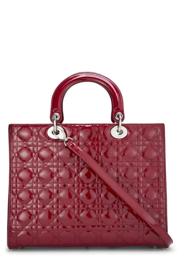 Dior Cannage Quilted Lady - Red