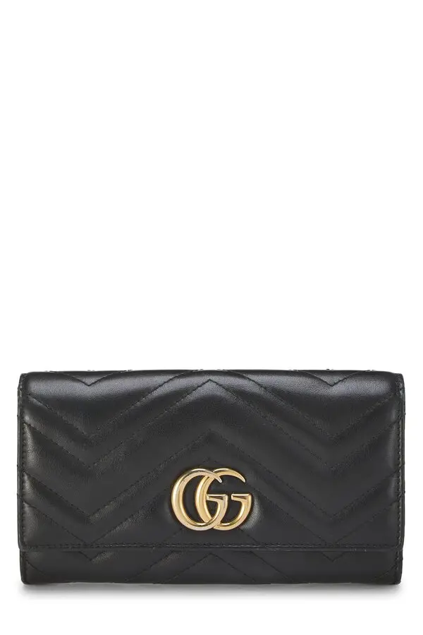 Gucci Gg Marmont Continental Wallet - Black