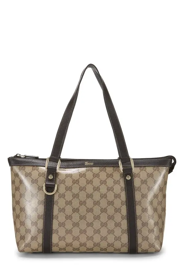 Gucci Original Gg Crystal D-ring Abbey Zip Tote