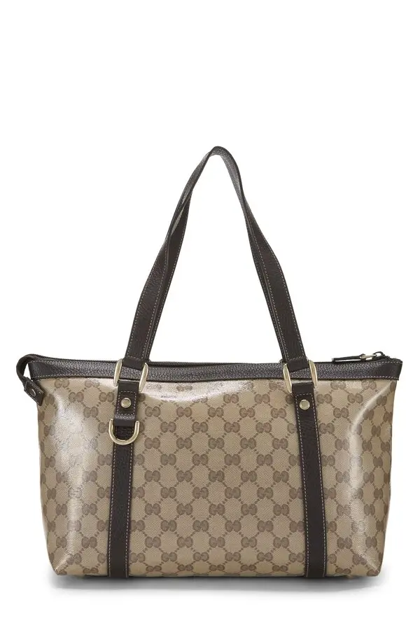 Gucci Original Gg Crystal D-ring Abbey Zip Tote