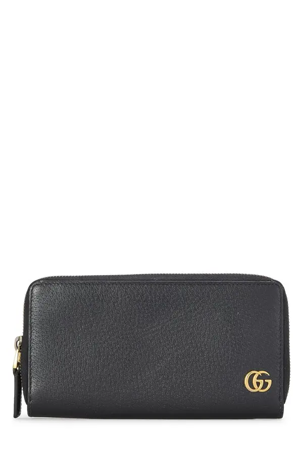 Gucci Gg Marmont Zip Wallet - Black