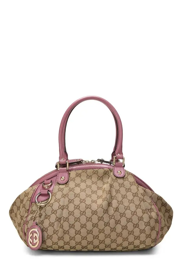 Gucci Original Gg Sukey Boston Handbag - Pink