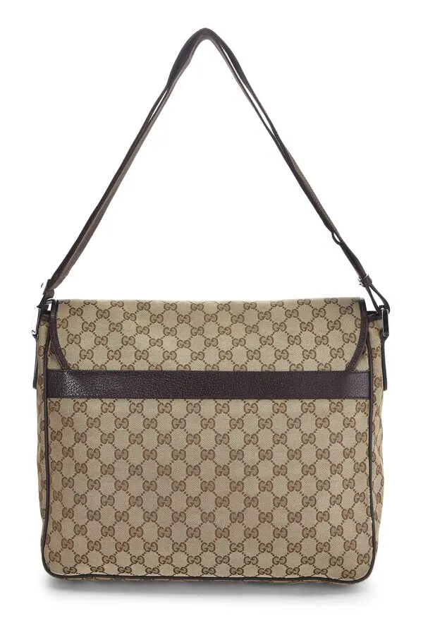 Gucci Original Gg Canvas Web Flap Messenger