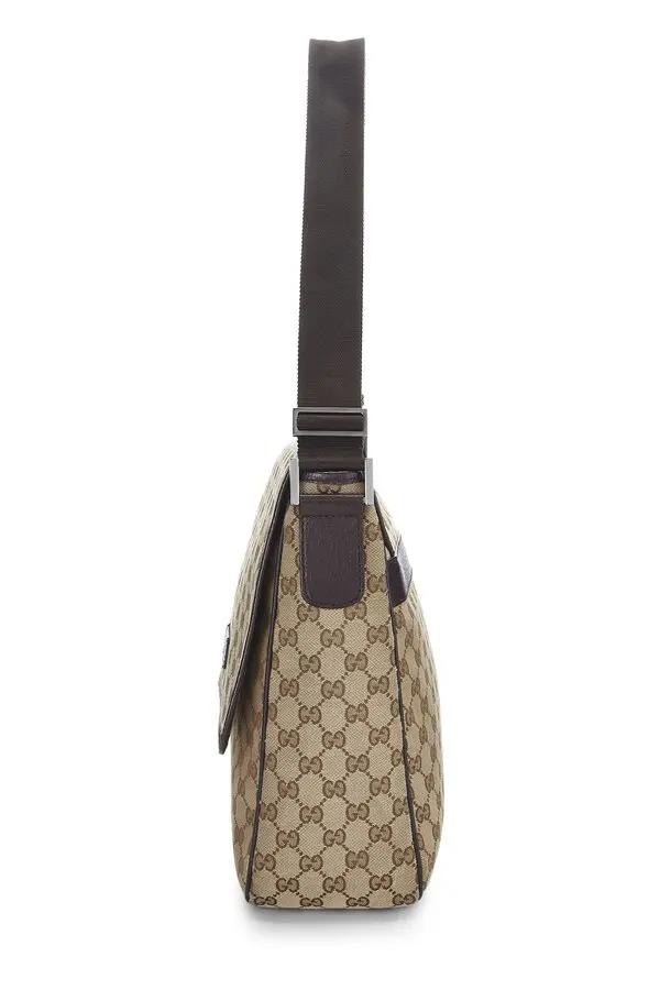 Gucci Original Gg Canvas Web Flap Messenger