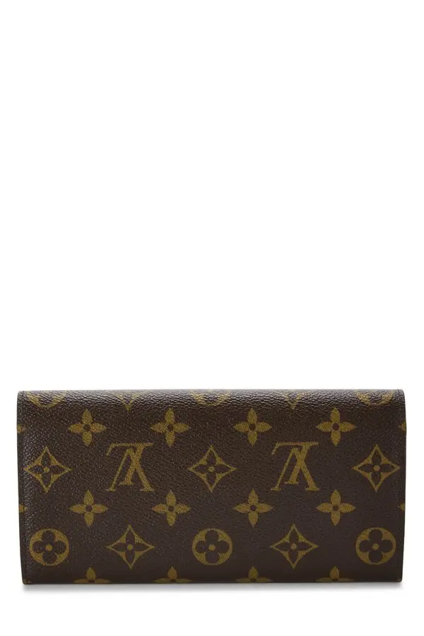 LOUIS VUITTON Monogram Canvas Emilie Wallet - Red