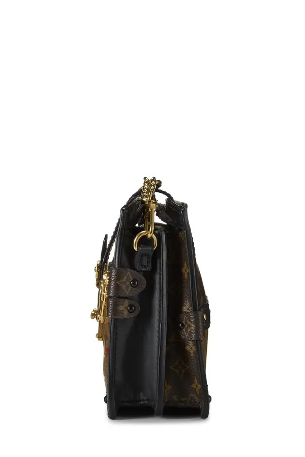 LOUIS VUITTON Monogram Reverse Trunk Clutch - Brown