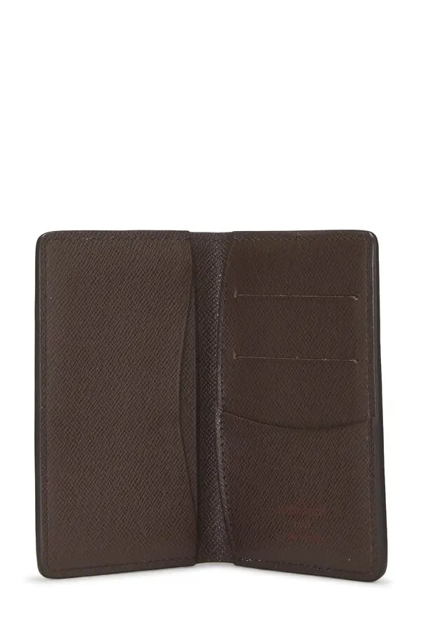 LOUIS VUITTON Damier Ebene Pocket Organizer - Brown