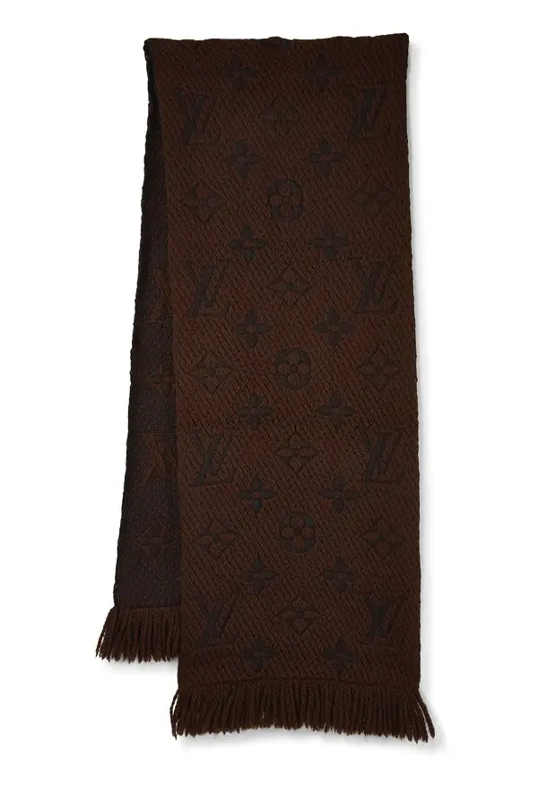 LOUIS VUITTON Wool Logomania Scarf - Brown