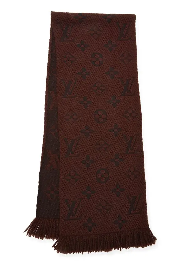 LOUIS VUITTON Wool Logomania Scarf - Brown