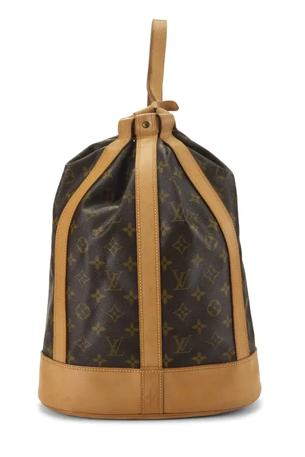 LOUIS VUITTON Monogram Randonnee Backpack - Brown