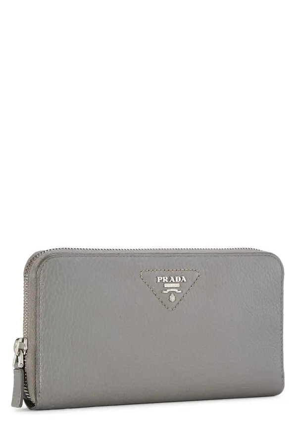 Prada Vitello Daino Zip Around Wallet