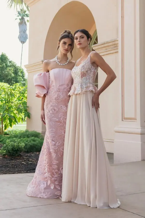Mac Duggal Off-the-shoulder Satin Mermaid Gown - Pink