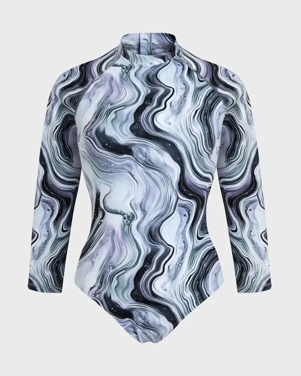 Vilebrequin Uv Protection Marble Rashguard Lexane - White