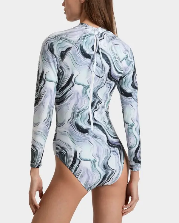 Vilebrequin Long Sleeve Marble Print Rashguard