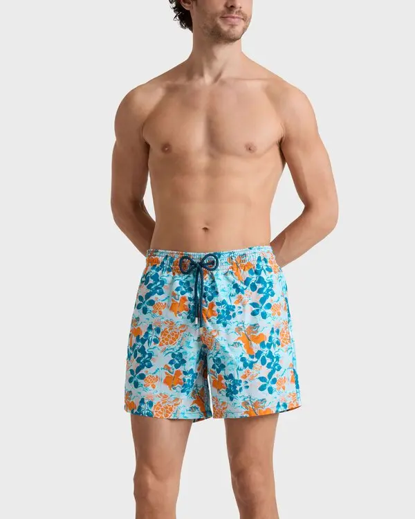 Vilebrequin Printed Swim Trunks - Blue